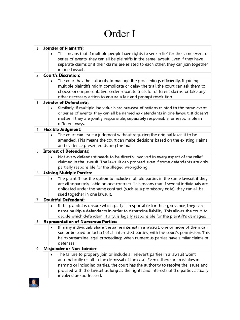 CPC Order I | PDF | Lawsuit | Government