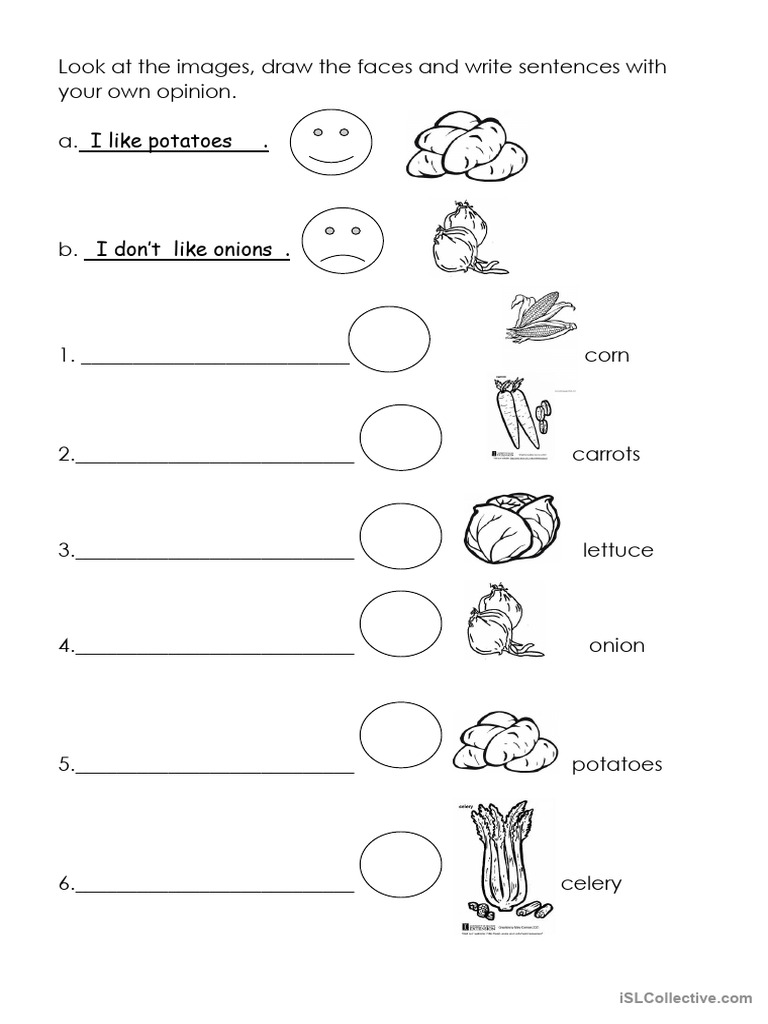 Likes and Dislikes Worksheet | PDF | Language Arts & Discipline