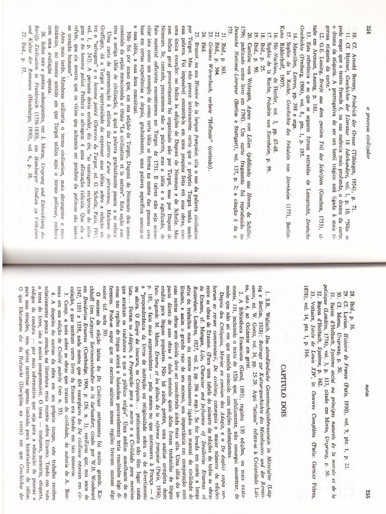 Elias Norbert Notas o Processo Civilizador Capitulo 2 | PDF