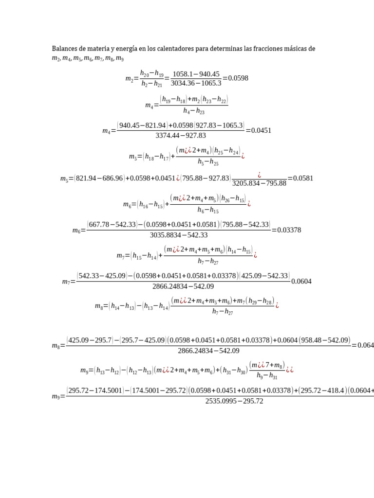Balances de Materia y Energia | PDF
