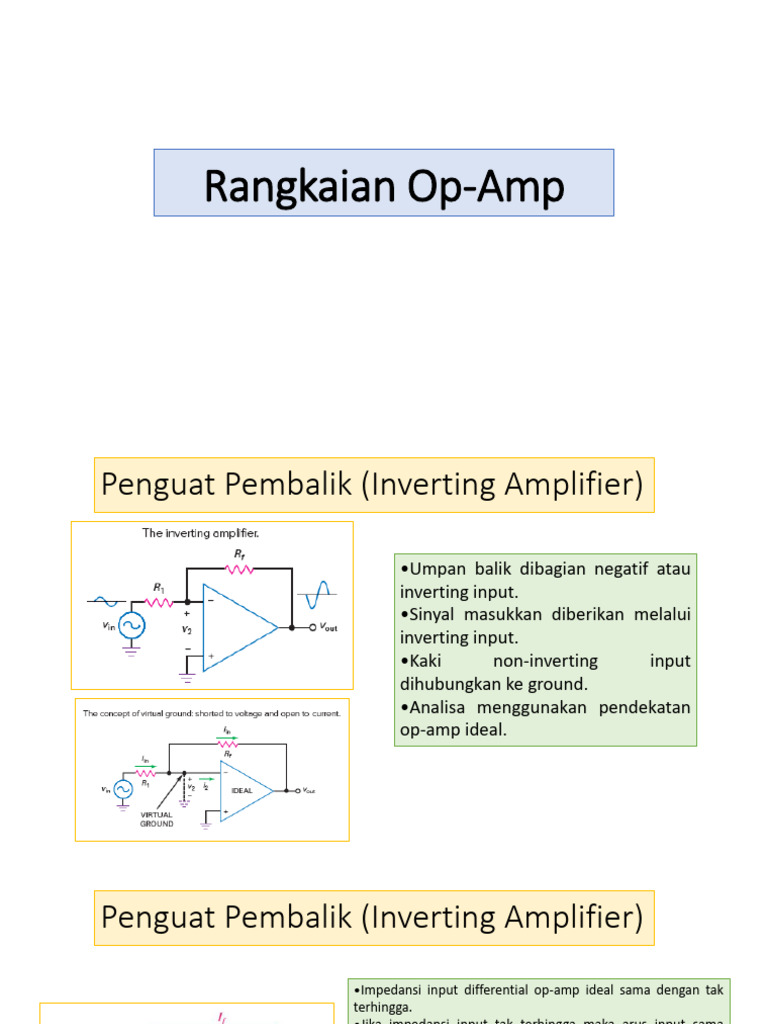 Rangkaian dan Rumus Op-Amp Inverting | PDF