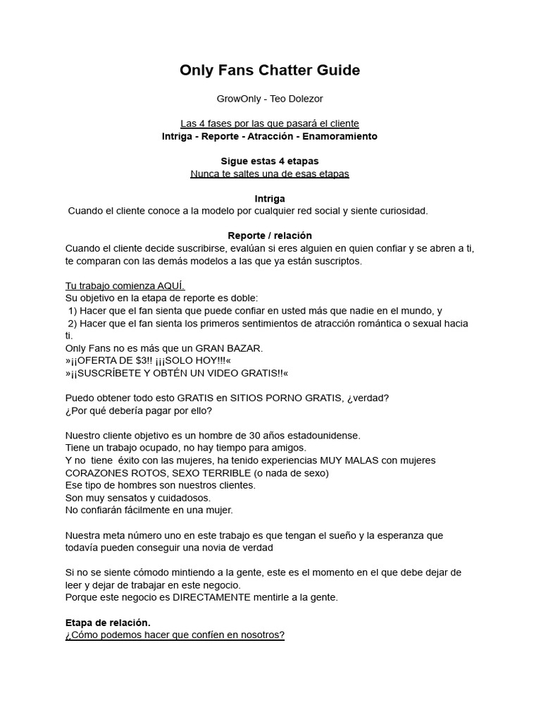 Chatter Guide Spanish | PDF | Sicología