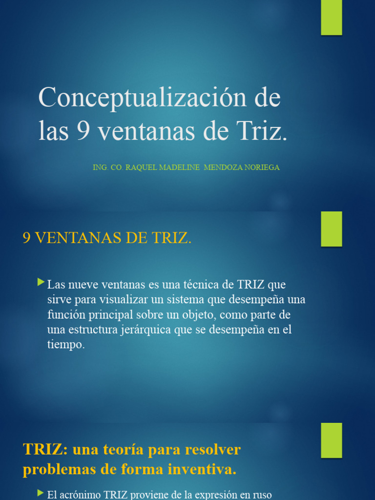 Conceptualización de Las 9 Ventanas de Triz | PDF | Arte | Informática