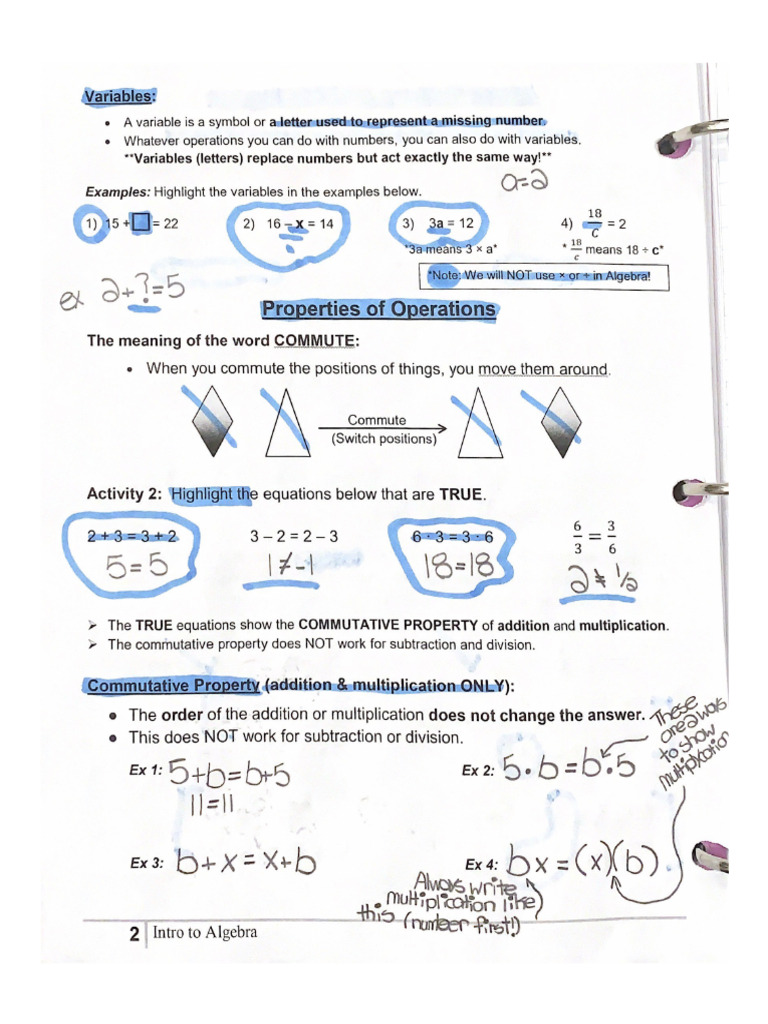 Variables | PDF
