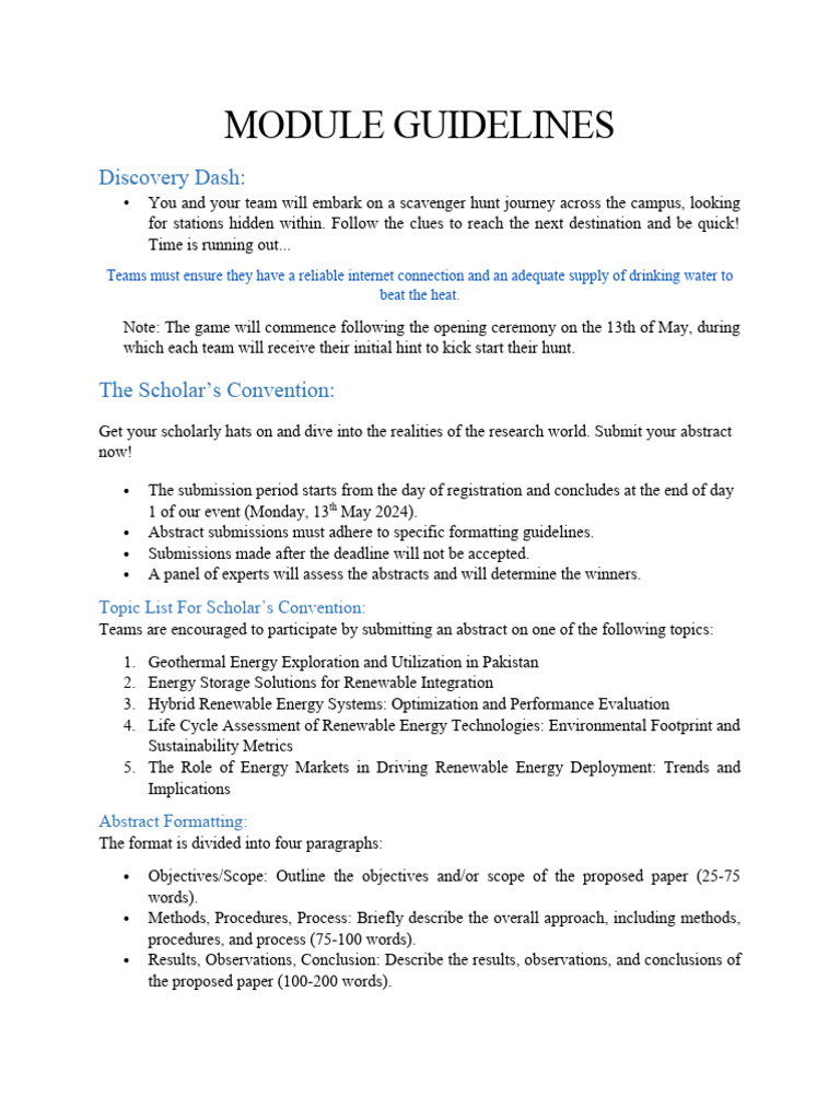 Module Guidelines | PDF | Startup Company | Small Business & Entrepreneurs