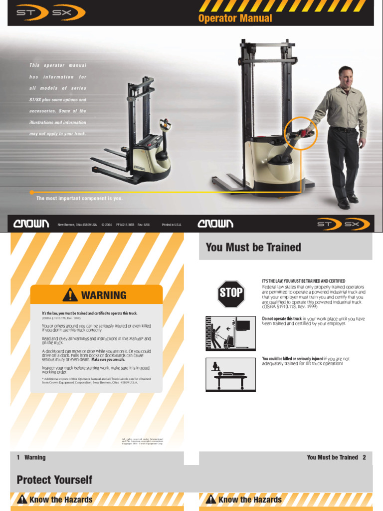 ST SX | PDF | Forklift | Elevator