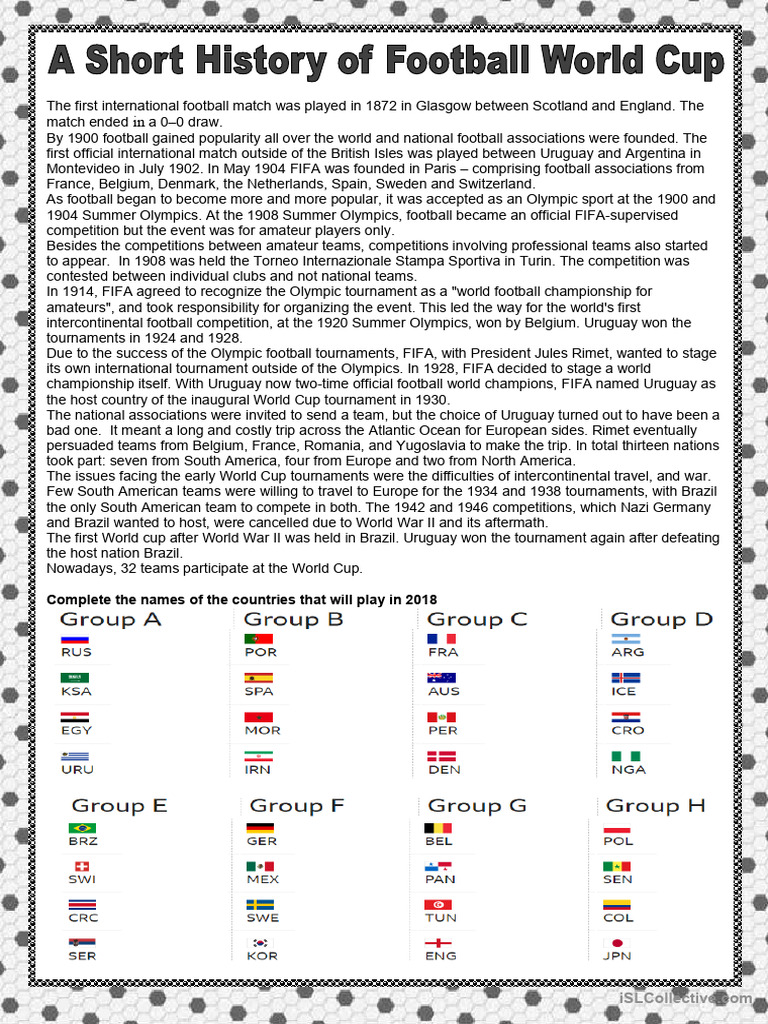 History of World Cup | PDF | Fifa World Cup | England National Football ...