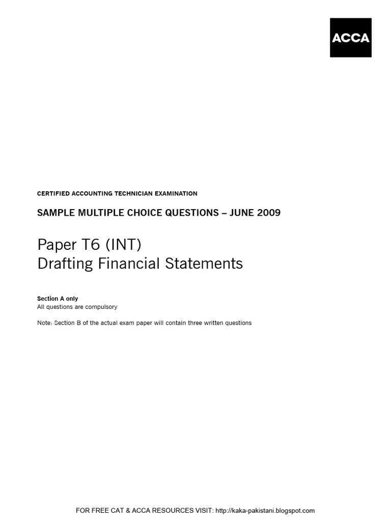 Toaz - Info 15089702 Acca Cat Paper t6 Drafting Financial Statements ... Toaz - Info 15089702 Acca Cat Paper t6 Drafting Financial Statements ...