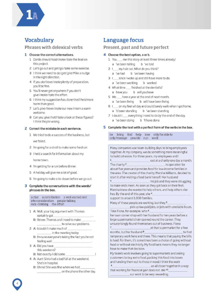 Unit 1 - WORKBOOK | PDF