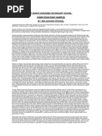 Samaritan Essays Answers | PDF | Corruption | Bribery