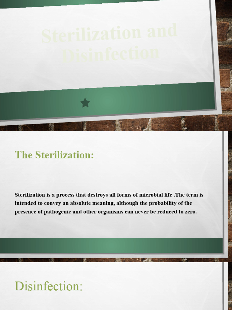 Sterilization of Tools | PDF | Sterilization (Microbiology) | Disinfectant