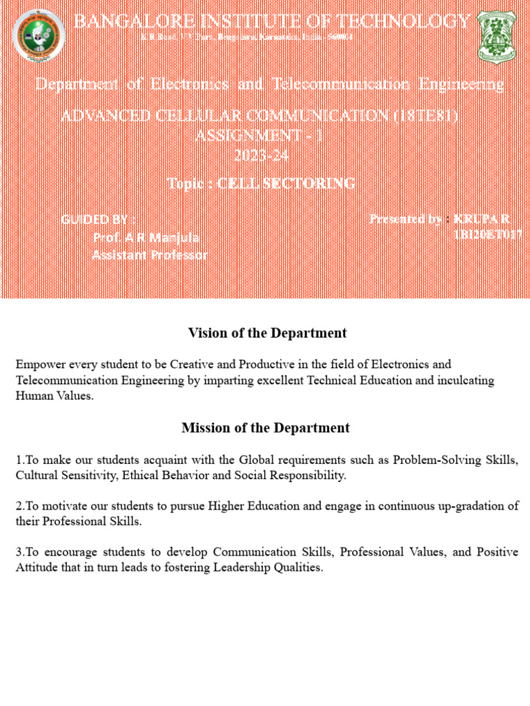 Cell Sectoring in Advanced Cellular Communication | PDF | Cellular Network | Computing