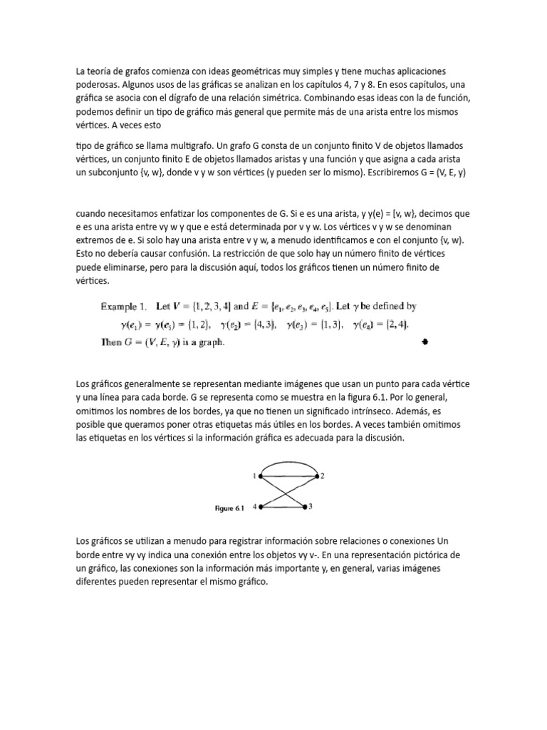 La Teoría de Grafos Comienza Con Ideas Geométricas Muy Simples y Tiene Muchas Aplicaciones ...