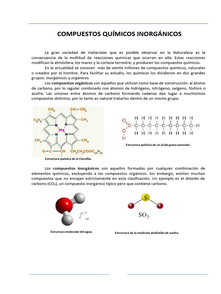 Compuestos Inorganicos Editado-1 | PDF | Óxido | Compuestos químicos