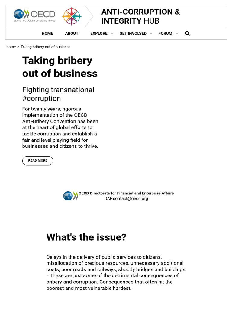 Combatting Business Bribery Globally | PDF | Bribery | Corruption