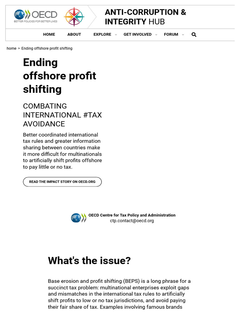 Tackling Global Tax Avoidance | PDF | Taxes | Payments