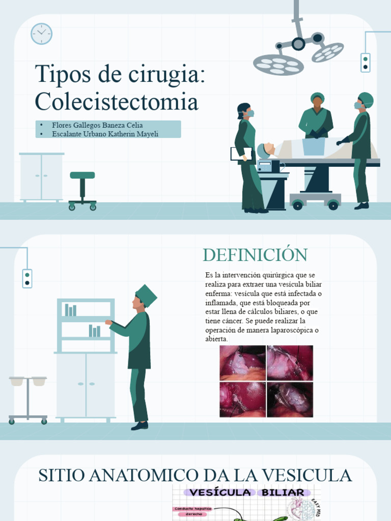 Tipos de Colecistectomía y Definición | PDF | Hígado | Causas de la muerte