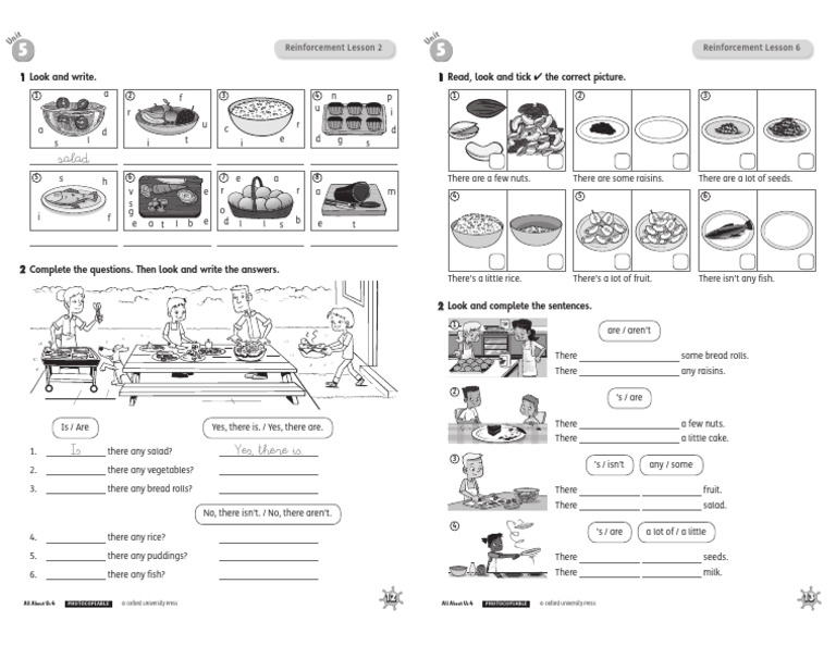 fichas-ALL-ABOUT-4º Unit 5 | PDF | Food And Drink | Food And Drink Preparation