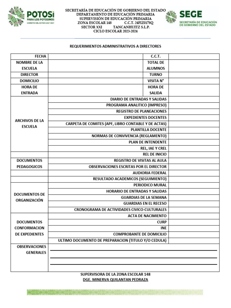 Requerimientos Administrativos | PDF
