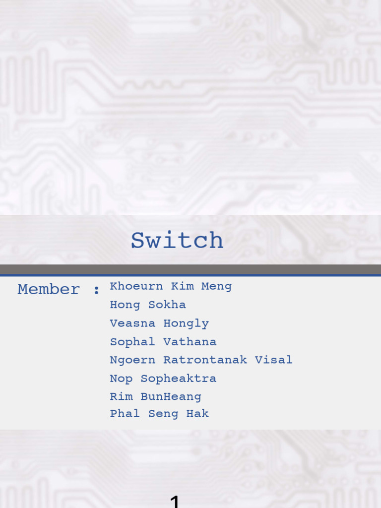 Network Switch | PDF