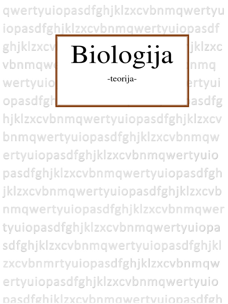 Skripta Biologija | PDF