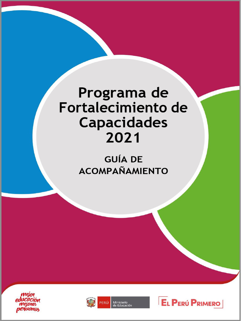 Guía de Acompañamiento - Programa de Fortalecimiento de Capacidades (Contratados) 2021-VF | PDF ...