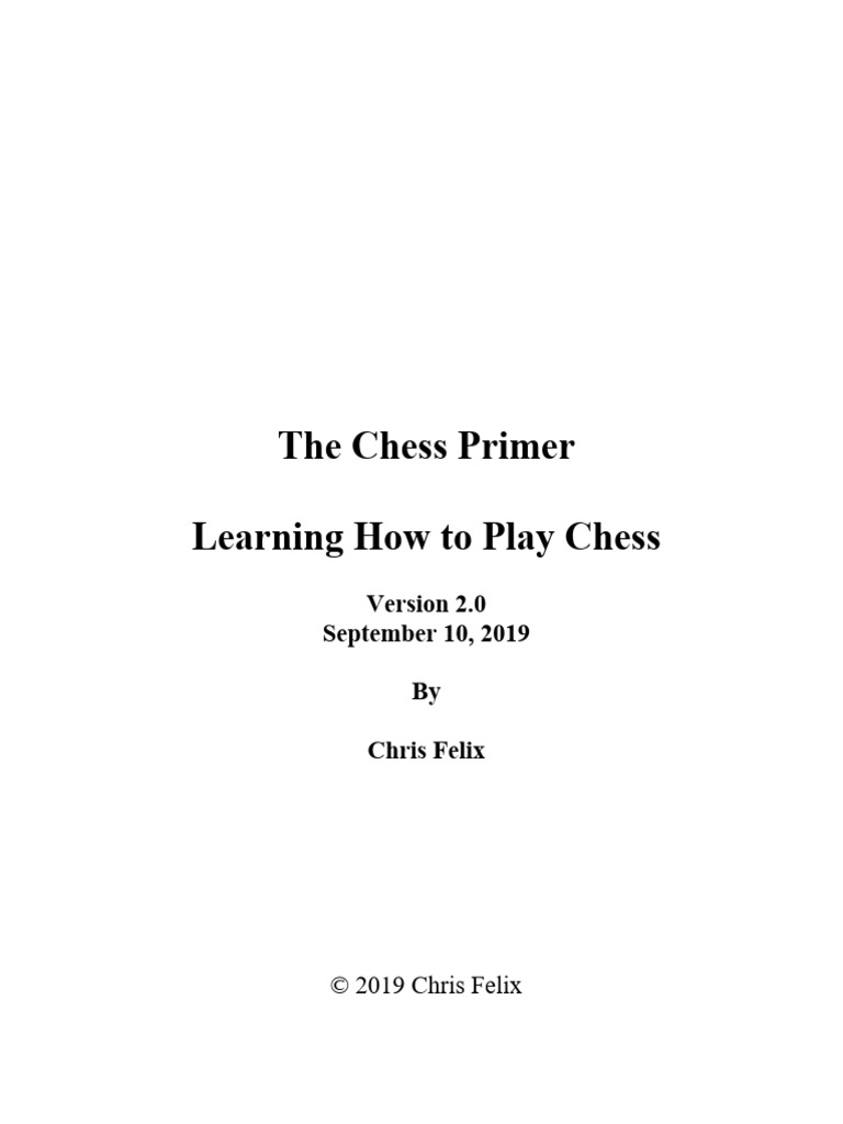 The Chess Primer | PDF | Chess | Traditional Games
