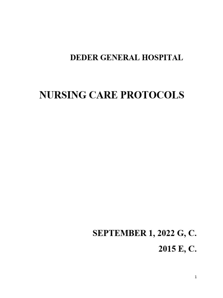 Nursing Care Protocol Update 2015 Ec. | PDF | Breathing | Endoscopy