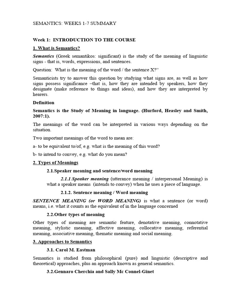 SEMANTICS.1-7docx | PDF | Semantics | Proposition