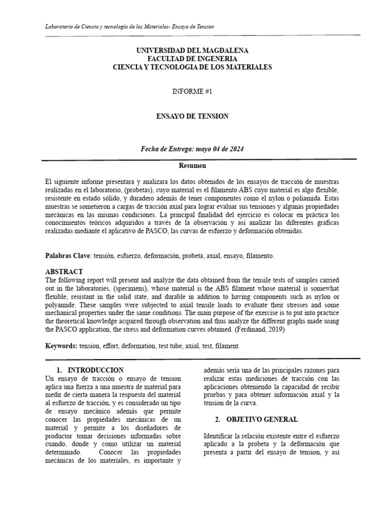 Ciencia de Los Materiales | PDF | Estrés (Mecánica) | Deformación (ingeniería)