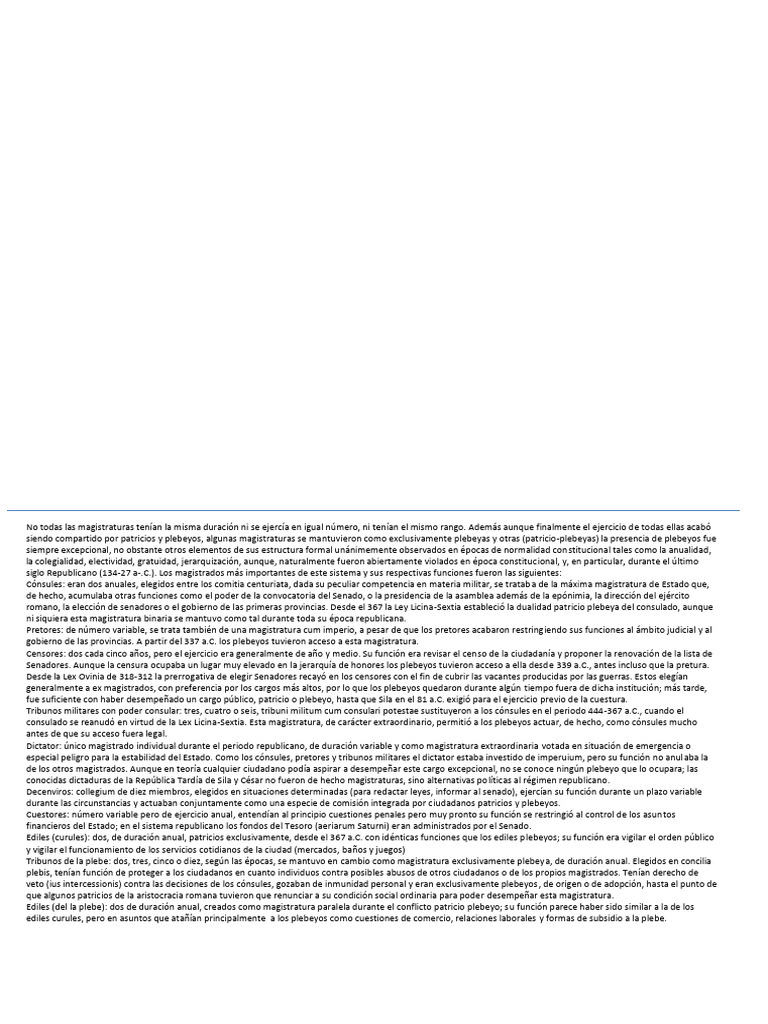 Constitución Romana Pdf Republica Romana Títulos Romanos Antiguos