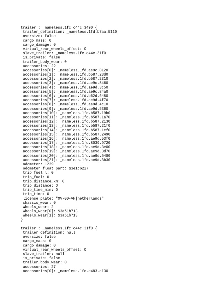 Trailer Configuration Details | PDF