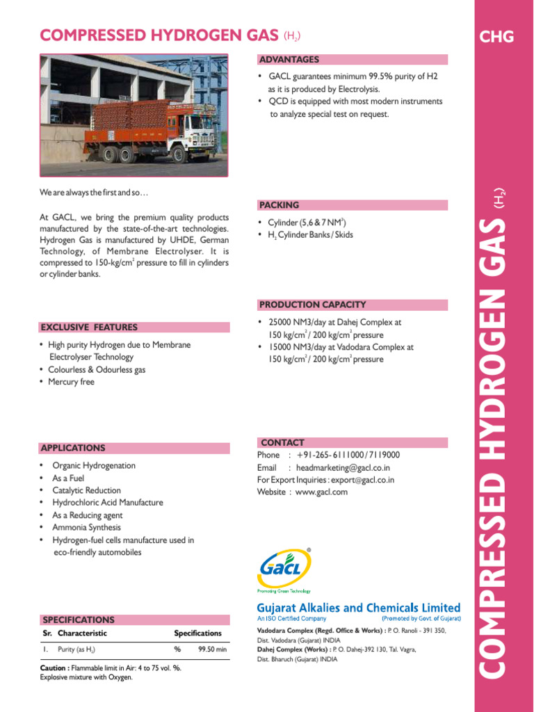 Compressed Hydrogen Gas | Download Free PDF | Hydrogen Economy | Energy ...