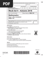 Mock-Set-7 1MA1 1H Question-Paper | PDF | Geometry | Mathematics