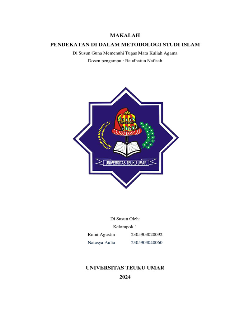 Pendekatan Metodologi Studi Islam | PDF