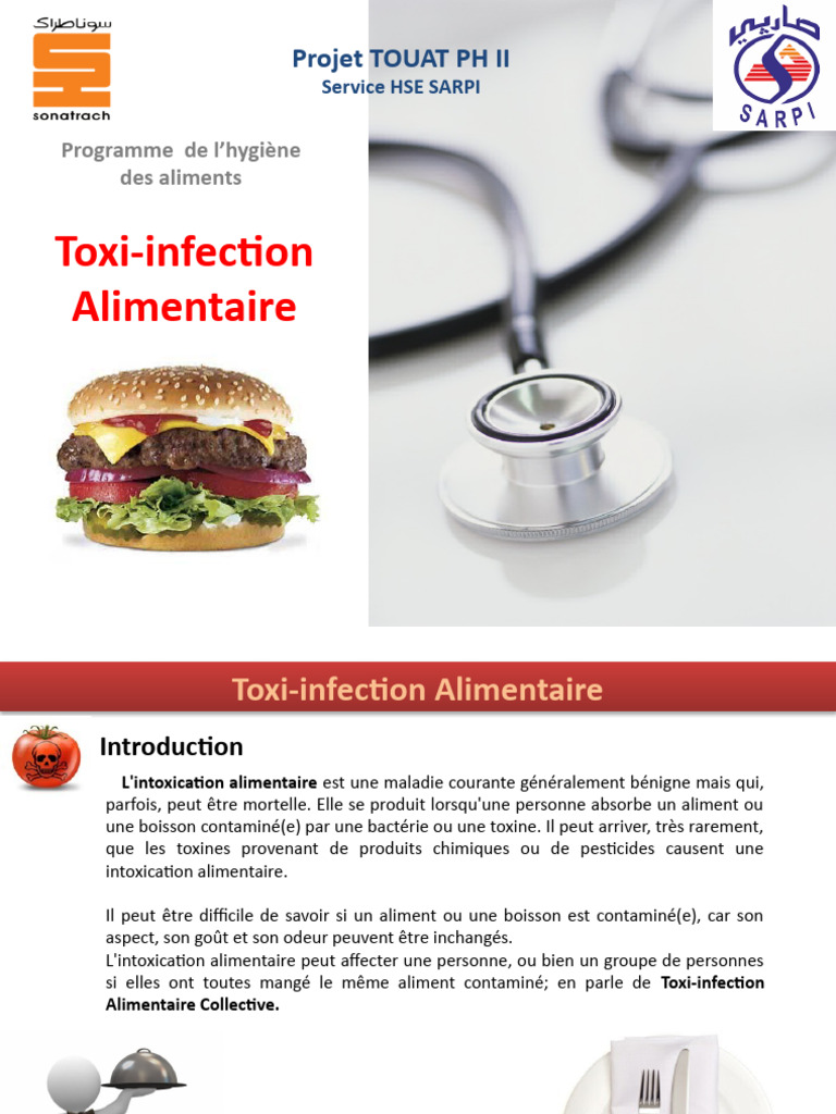 Toxi-Infection Alimentaire FR | PDF | Intoxication alimentaire | Infection