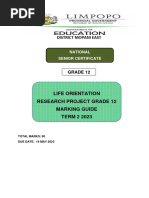2025 Maths Lit GRD 12 Term 2 Assignment Memo | PDF