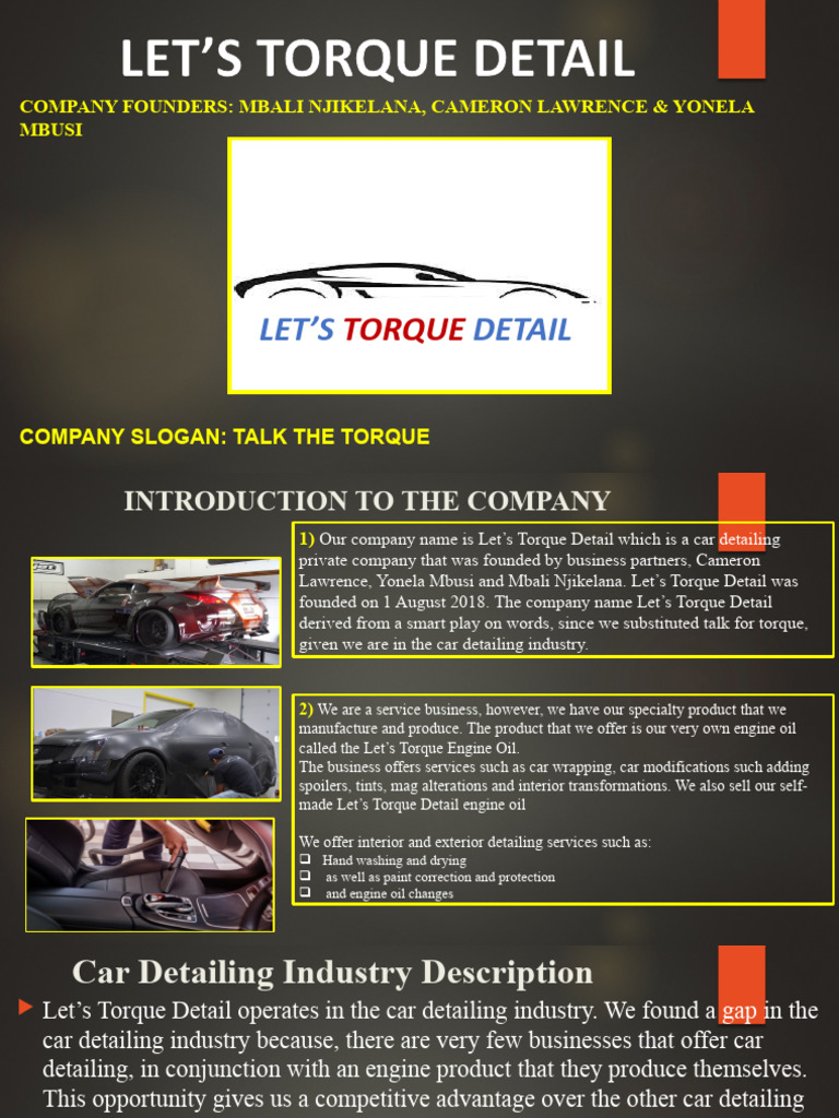 LET’S_TORQUE_DETAIL_slides[1] | PDF | Strategic Management | Car