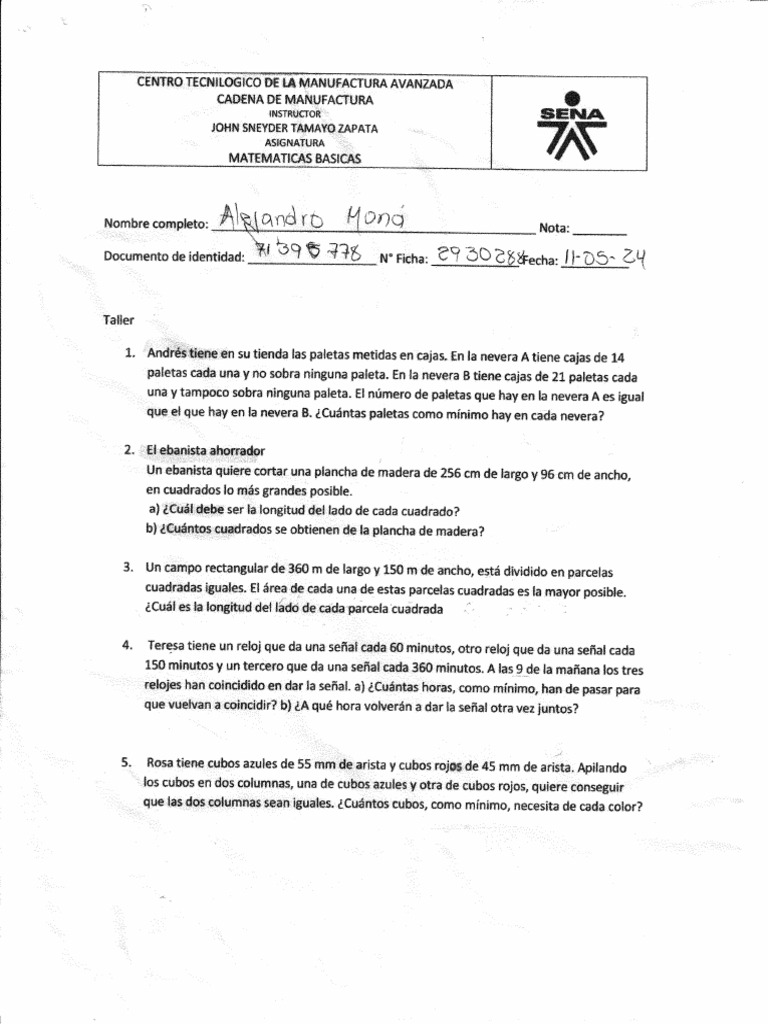 Matematicas Basicas Pdf