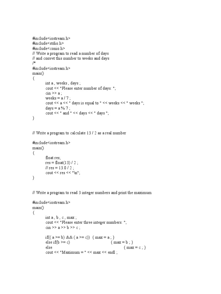 Programming | PDF | Integer (Computer Science) | Matrix (Mathematics)