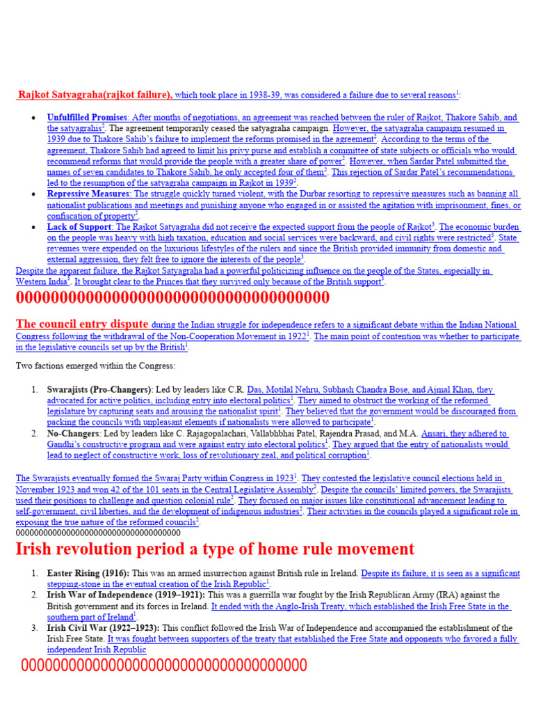 proHISTORY Modern Topics | PDF | British India | Indian Nationalism