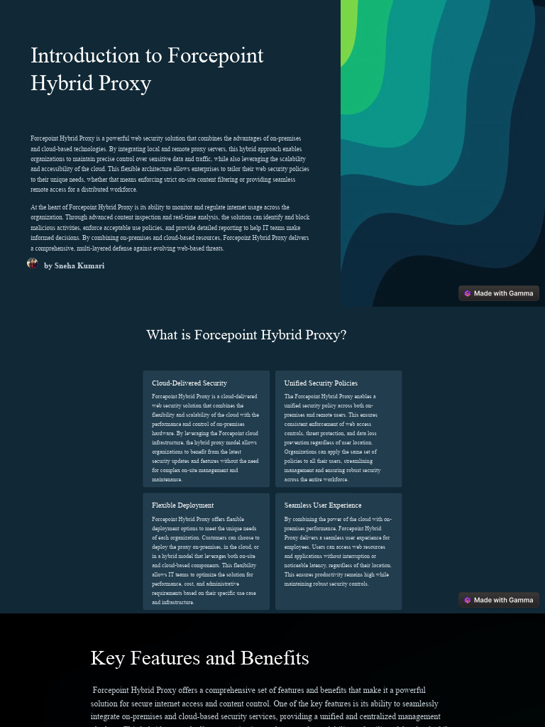 Introduction To Forcepoint Hybrid Proxy | PDF | Cloud Computing | Proxy Server