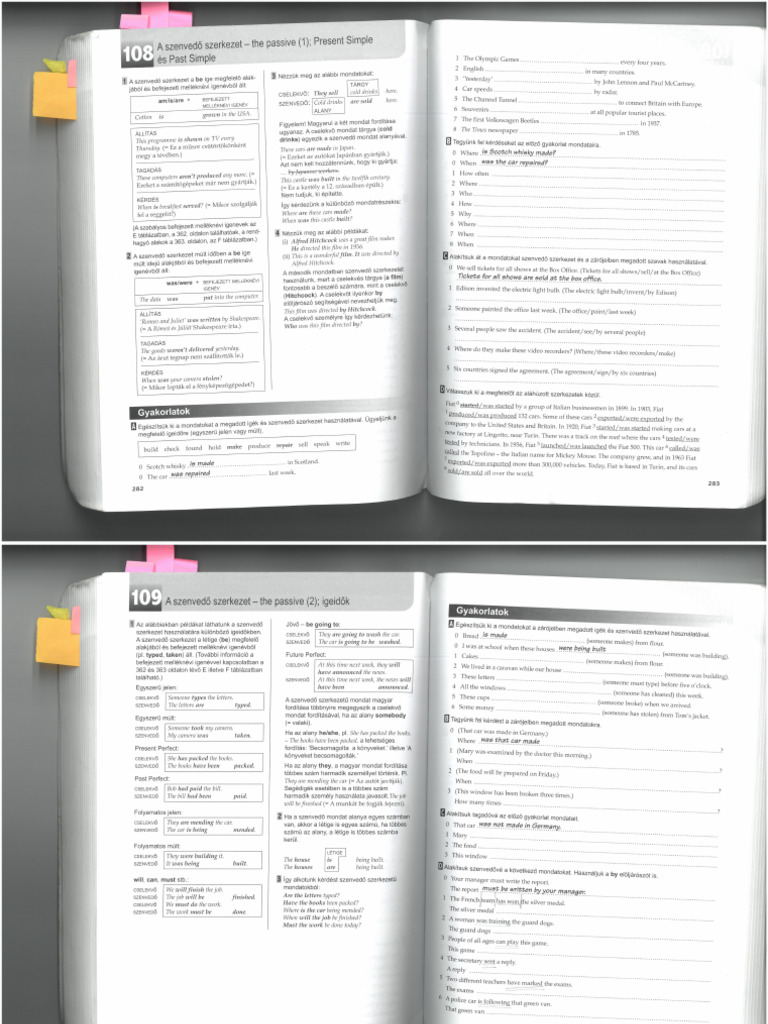 Passive Voice - Grammar Tasks | PDF