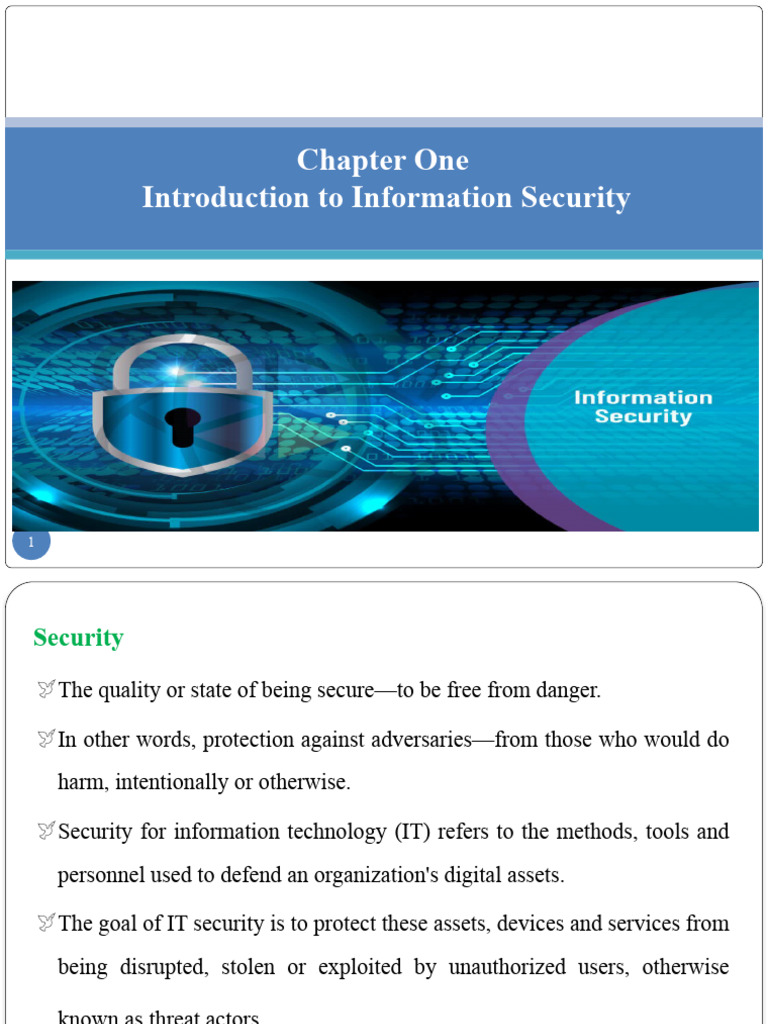 Chapter 1 | Download Free PDF | Information Security | Security