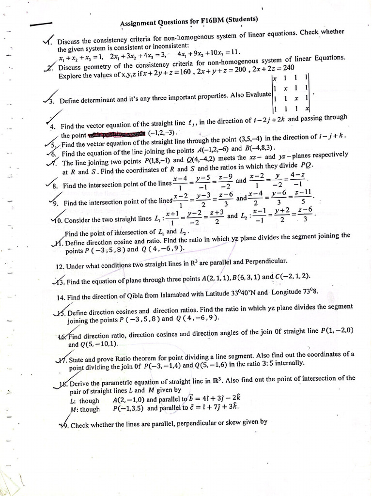 LAAG Final Assignment | PDF