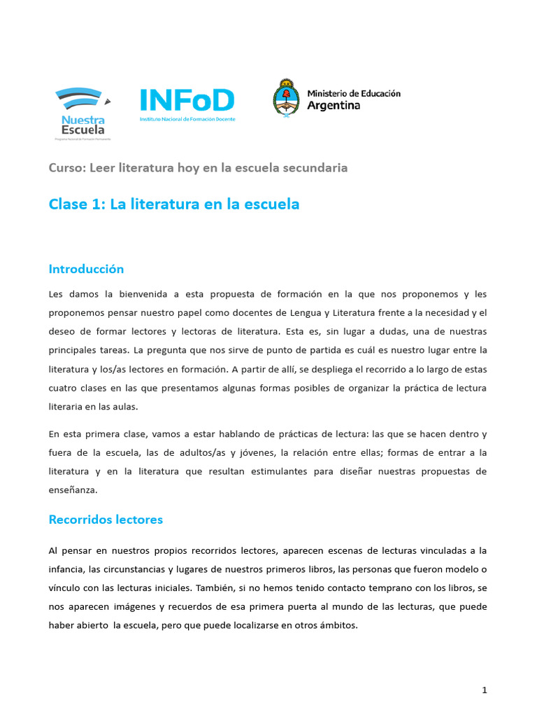 Clees Curso 02 Clase 1 | PDF | Enseñando | Maestros