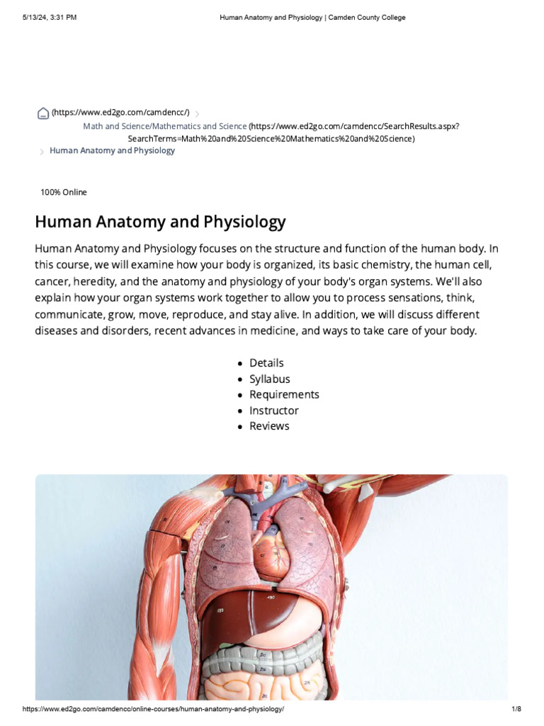 Human Anatomy and Physiology - Camden County College | Download Free ...