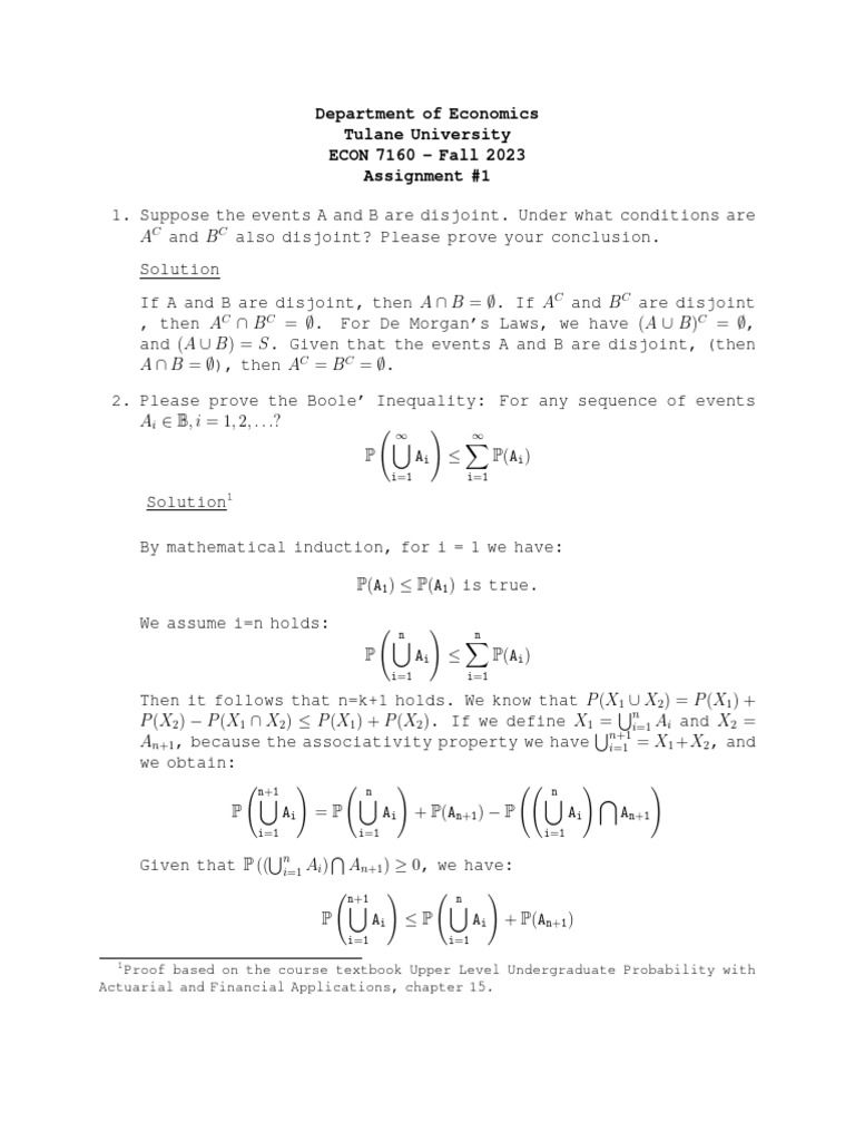 Econometrics Homework 1 | PDF | Mathematical Concepts | Applied Mathematics Econometrics Homework 1 | PDF | Mathematical Concepts | Applied Mathematics