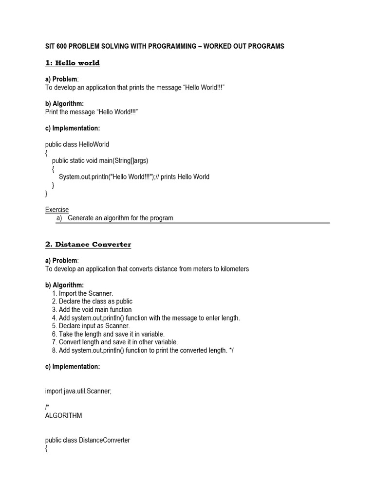 BSCS 208 AOOP Lab Programming Examples | PDF | String (Computer Science ...