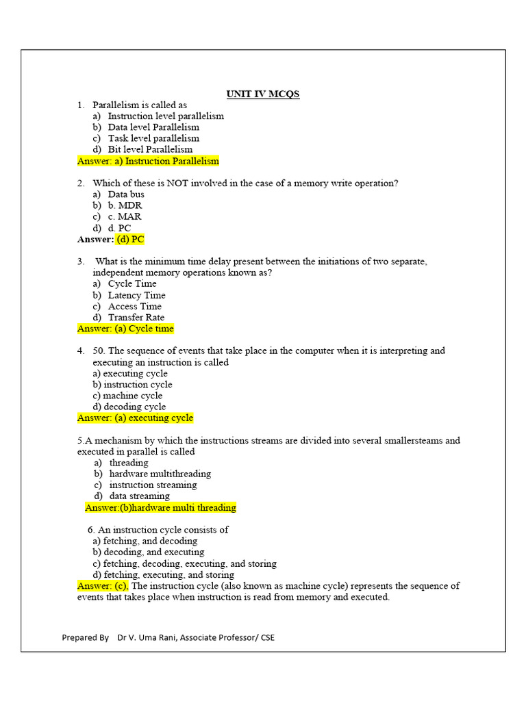 Unit IV QB With Answers | PDF | Graphics Processing Unit | Multi Core ... Unit IV QB With Answers | PDF | Graphics Processing Unit | Multi Core ...